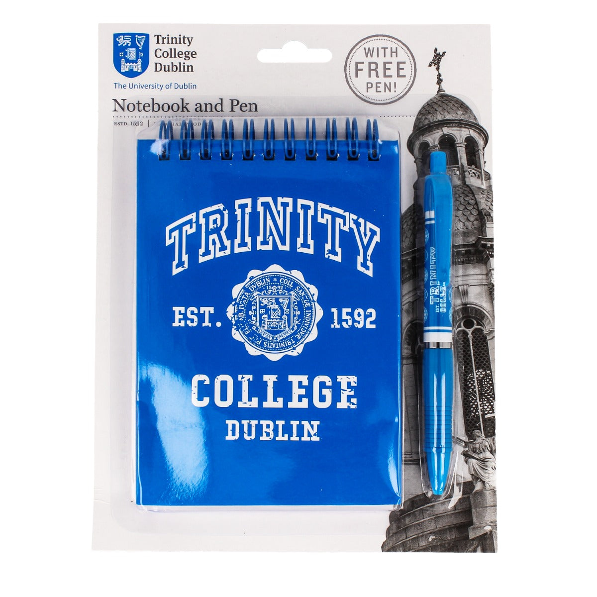 Trinity College Crest Dublin Notebook & Pen Set – Trinity Gift Shop