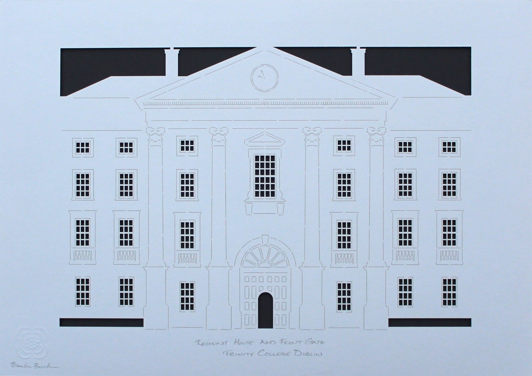 Regent House and Front Gate of Trinity College Dublin, the University ...